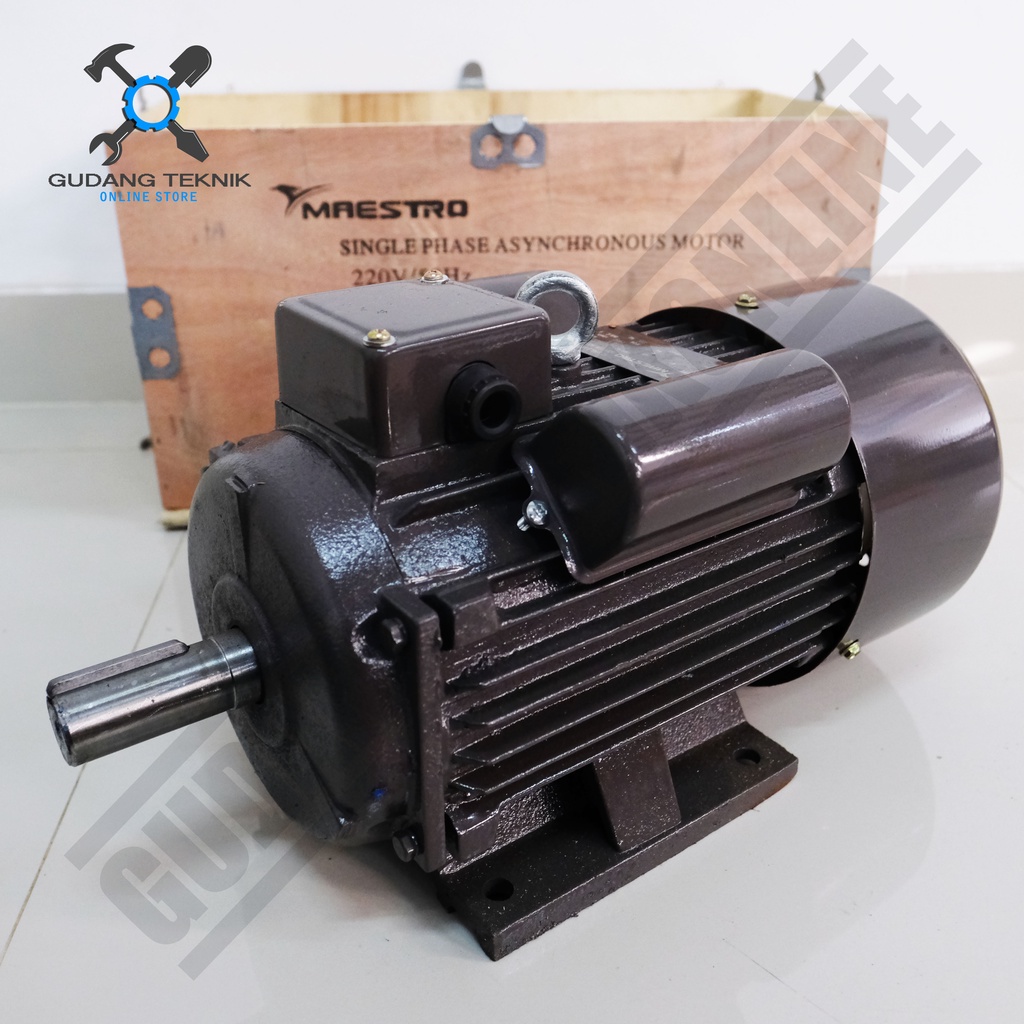 Jual Dinamo Motor Penggerak 2Hp 4P 1Ph 1400Rpm / Elektro Motor Maestro 2 Hp | Shopee Indonesia