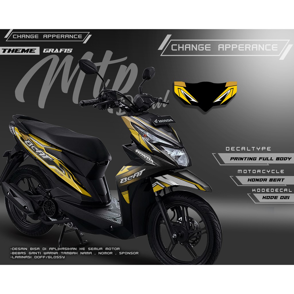 Jual Dekal Sticker Decal Stiker Beat Street Full Body Beat new - 021 ...