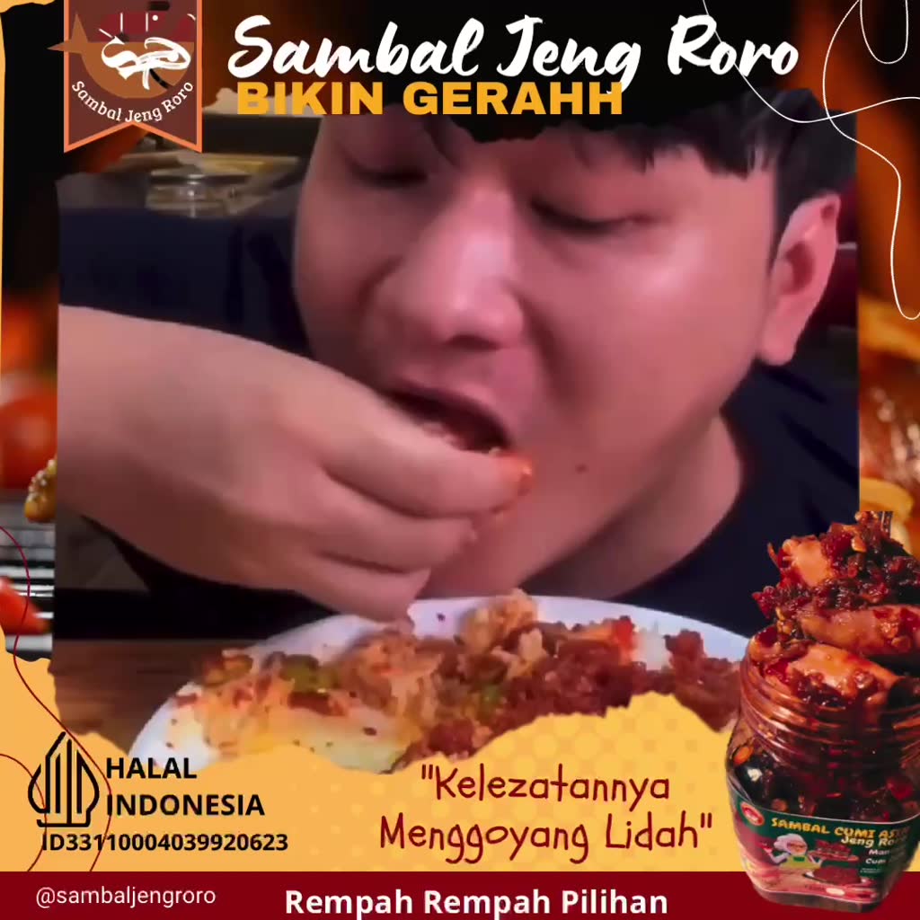 Jual 200g SAMBAL CUMI JENG RORO CUMI TELOR EMPUK KIRIM JNT HARAP SABAR ...