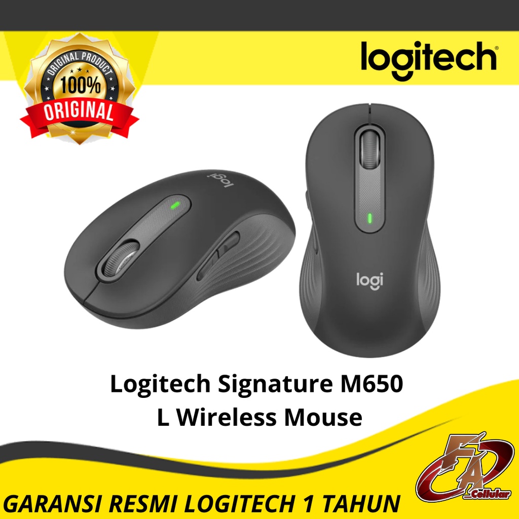 Jual Logitech Signature M650 L Wireless Mouse - Garansi Resmi 1 Tahun ...