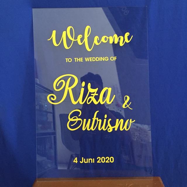 Jual Welcome Sign/Welcome Sign Stiker/Stiker Welcome Sign | Shopee ...