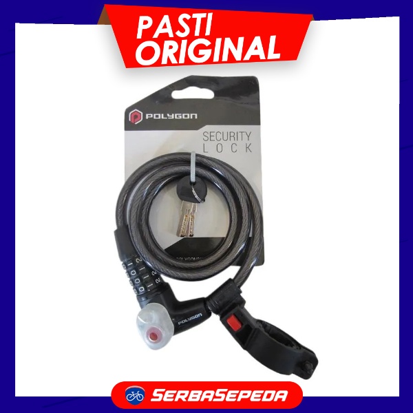 Jual Kunci Sepeda Polygon With Key Number & Light | Shopee Indonesia