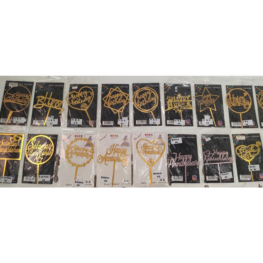 Jual TOPPER PLAIN HAPPY BIRTHDAY / TOPPER CAKE | Shopee Indonesia