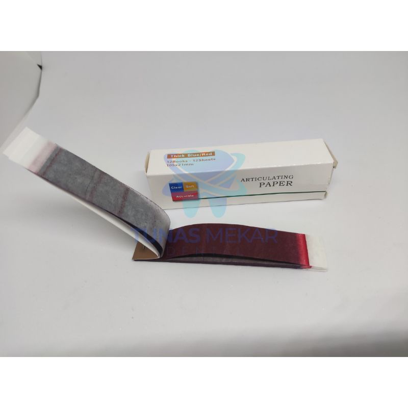 Jual Articulating Paper Papper Penanda Tambalan Ganjal 2 Warna | Shopee ...