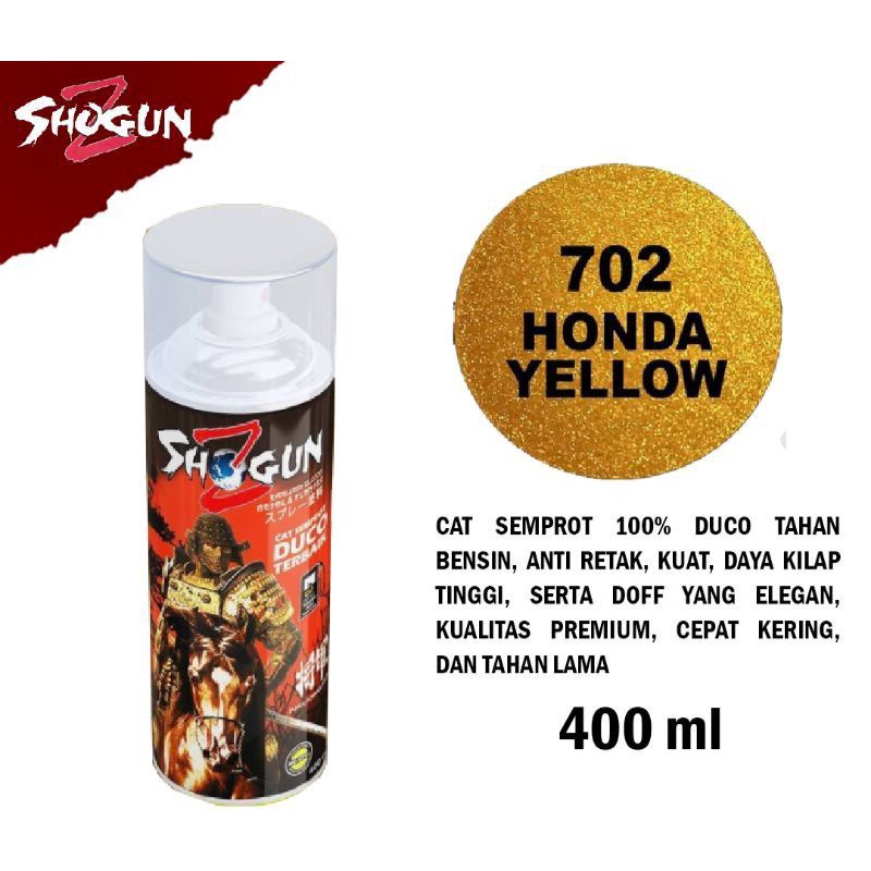 Jual Cat Semprot/Pilox Shogun Z 702 honda yellow 400cc Tahan Bensin ...