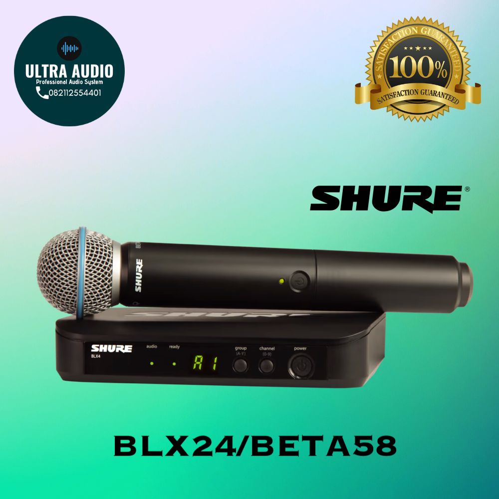 Jual Shure BLX24BETA58 / BLX24/BETA58 / BLX 24 BETA 58 Mic Wireless Vocal System ORIGINAL ...