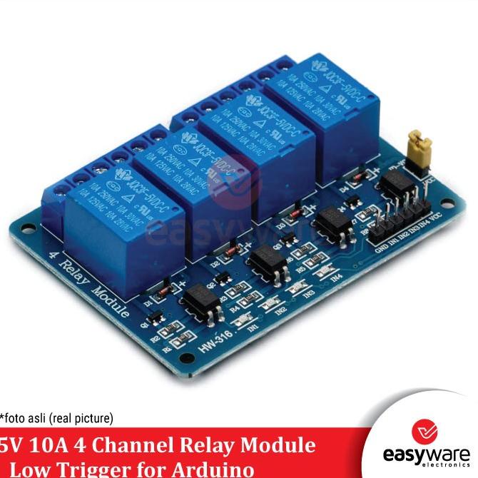 Jual RELAY MODULE 4 CHANNEL 5V RELAY MODUL easywa53 Diminati Banget ...
