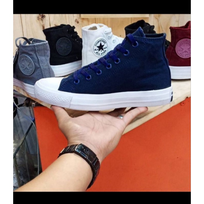 Jual Sepatu Alstar Tinggi Hitam Putih|Maroon|Abu|Grey|Putih polos|Hitam ...