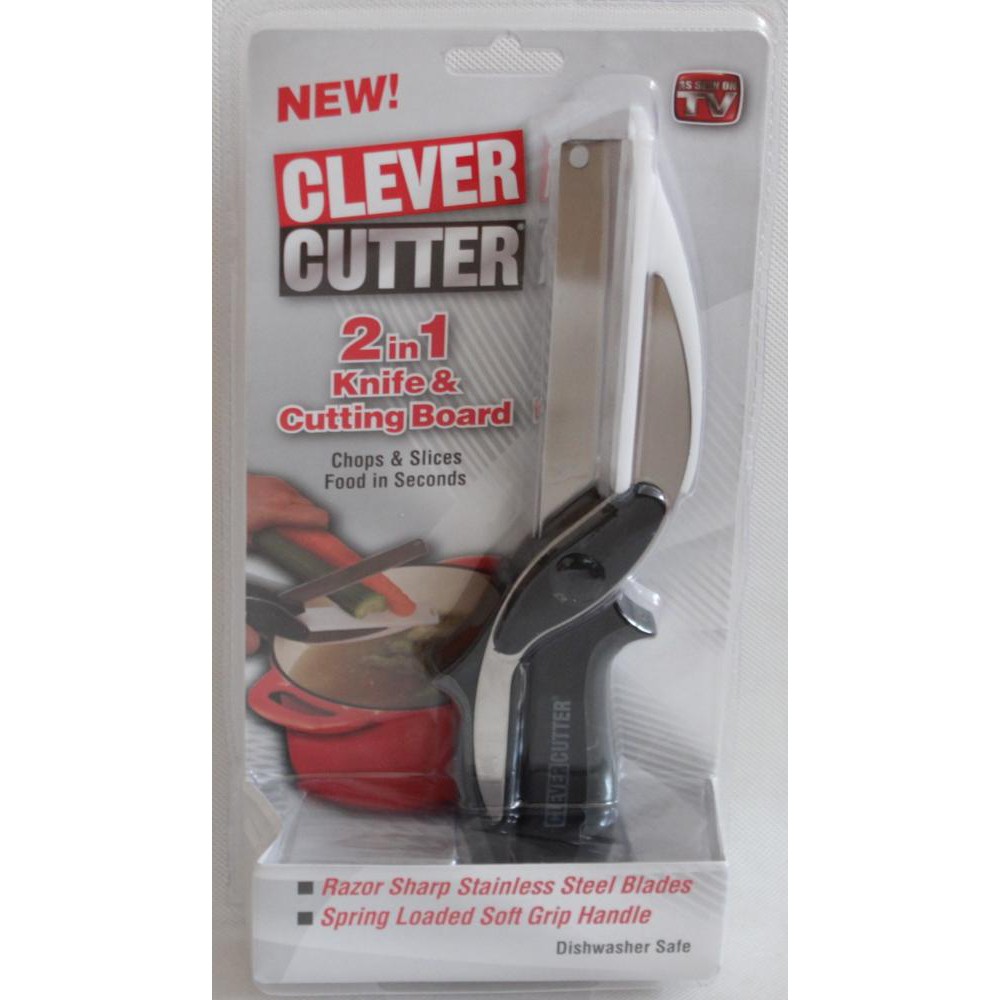 Jual Alat Pemotong Sayur 2in1 Pisau Gunting Serbaguna / Clever Cutter ...