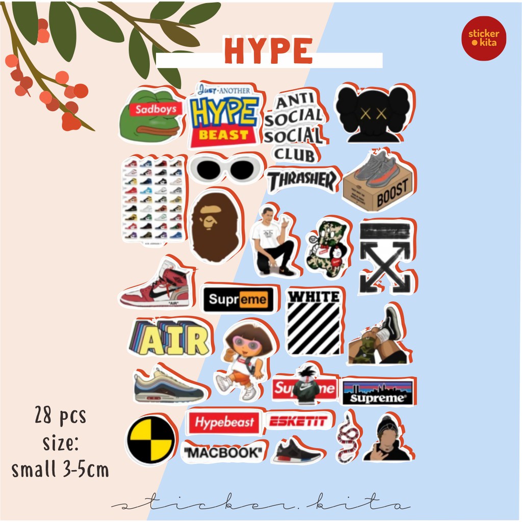 Jual Hype Pack - Sticker Tumblr Aesthetic Hype Beast [FREE GIFT ...
