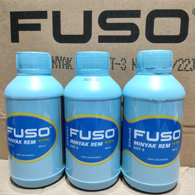 Jual Minyak Rem FUSO 300ml DOT 3 Warna Putih / Bening Brake Fluid Oli ...