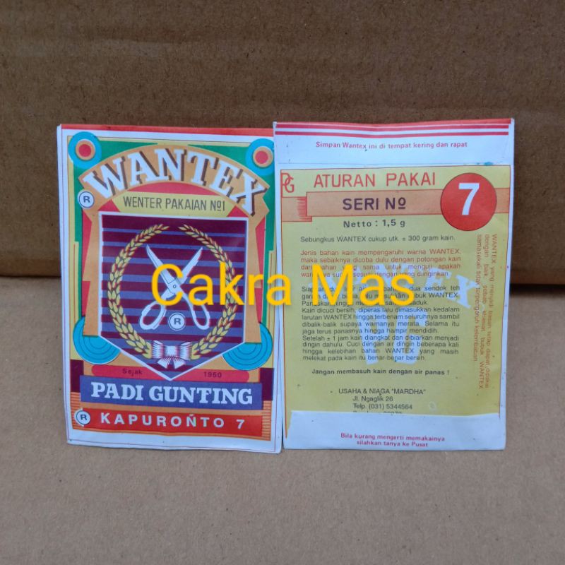 Jual wantex/Sumbo/pewarna pakaian/wenter | Shopee Indonesia