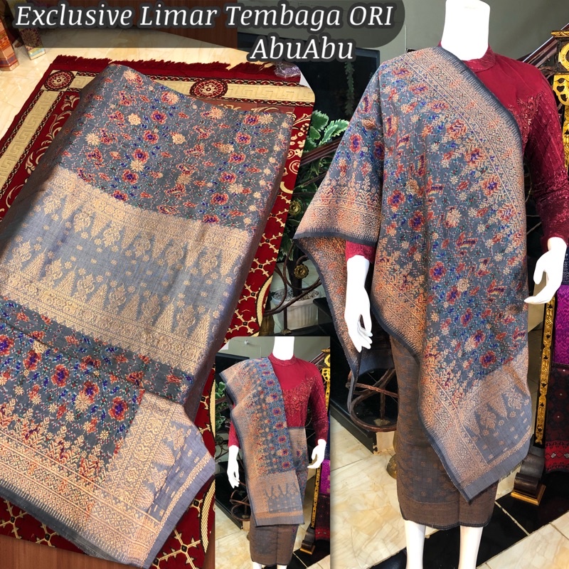 Jual EXCLUSIVE Songket Limar Antik Ori Tembaga /Ragam Warna Songket ...