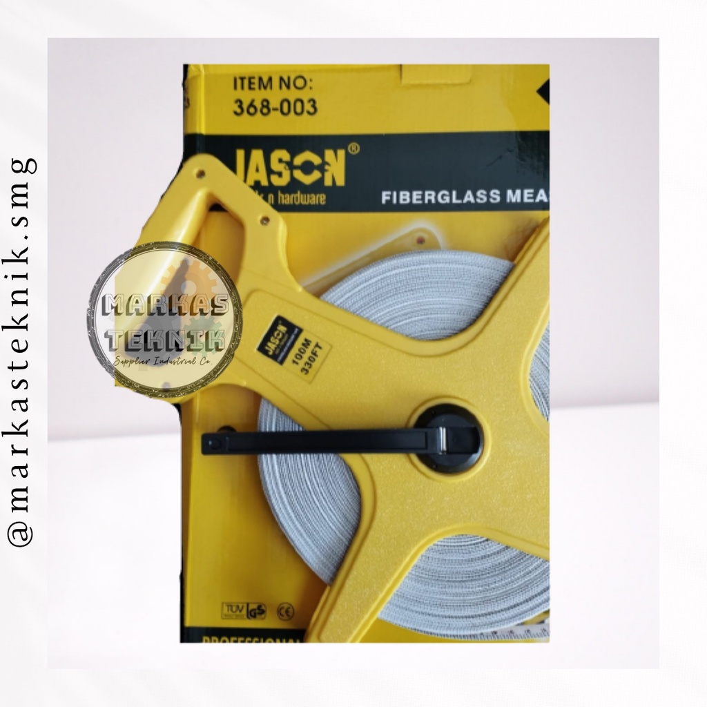 Jual JASON Meteran Fiber / Fiberglass Measure Tape / Meteran Tancap ...