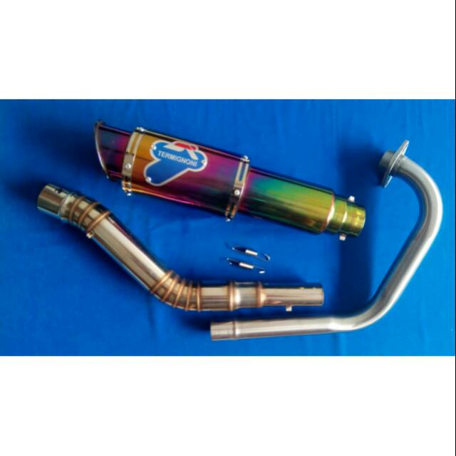 Jual Knalpot racing Termignoni Pelangi VIXION CBR VERZA R15 V1 V2 V3 ...