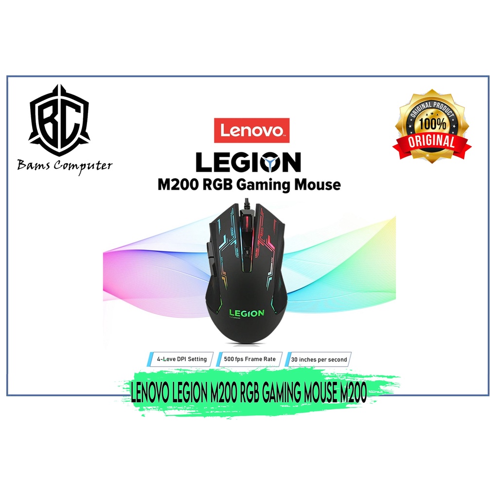 Jual Mouse Gaming Lenovo Legion M200 RGB Gaming Mouse M200 | Shopee ...