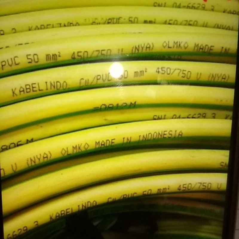 Jual KABEL GROUNDING NYA 50MM 50 MM KABELMETAL KABELINDO ECERAN METERAN | Shopee Indonesia