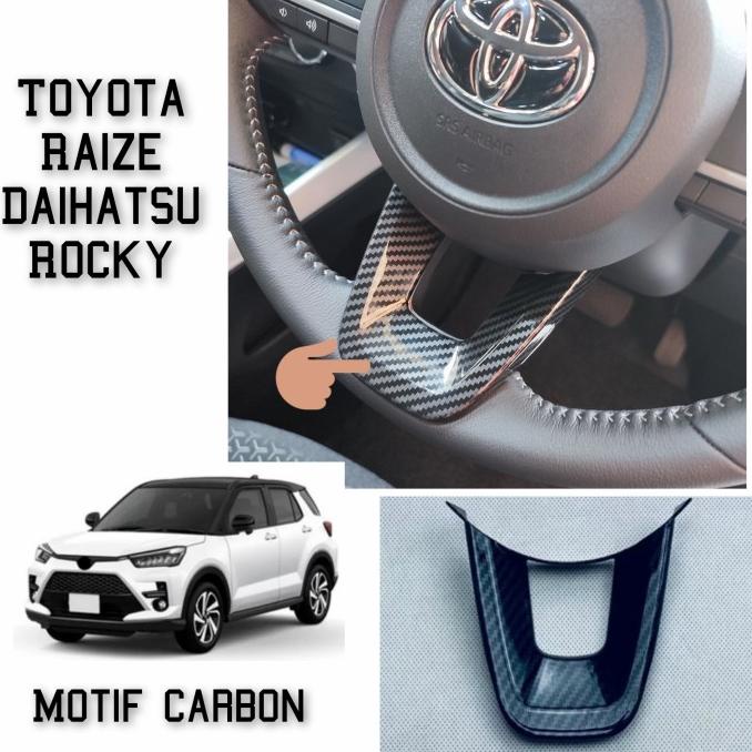 Jual toyota raize rocky Steering wheel carbon panel setir steer ...