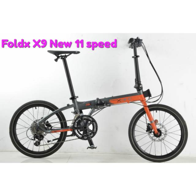 Jual Sepeda Lipat Foldx X9 11 SPEED | Shopee Indonesia