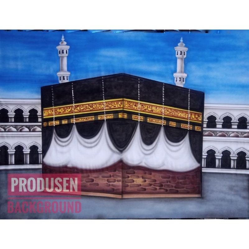 Jual Kain Background Manasik Haji Kabah 3x2,5m Terbaru 7 | Shopee Indonesia