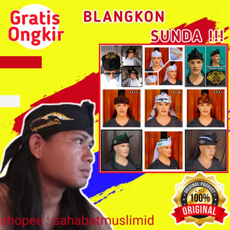 Jual Blangkon Udeng Sunda Siliwangi Totopong Iket Kepala Udeng Sunda ...