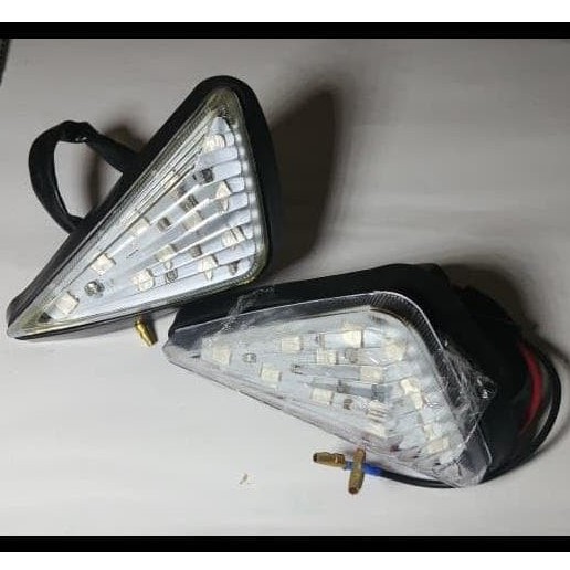Jual Segitiga lampu sen tempel segitiga lampu sein minerva cbr r15 ninja gsx r25 bohlam sen led ...