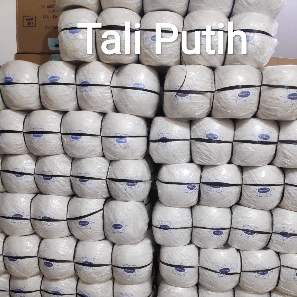 Jual Tali Rafia putih / Tali Plastik/ pengikat barang/ tali putih ...