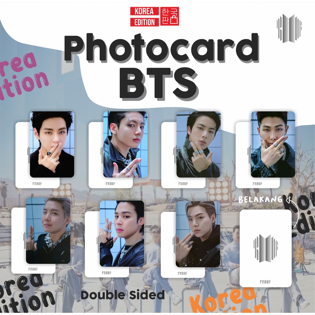 Jual Photocard Premium BTS PROOF Bolak Balik Full Print Kpop Boy Band Korea | Shopee Indonesia