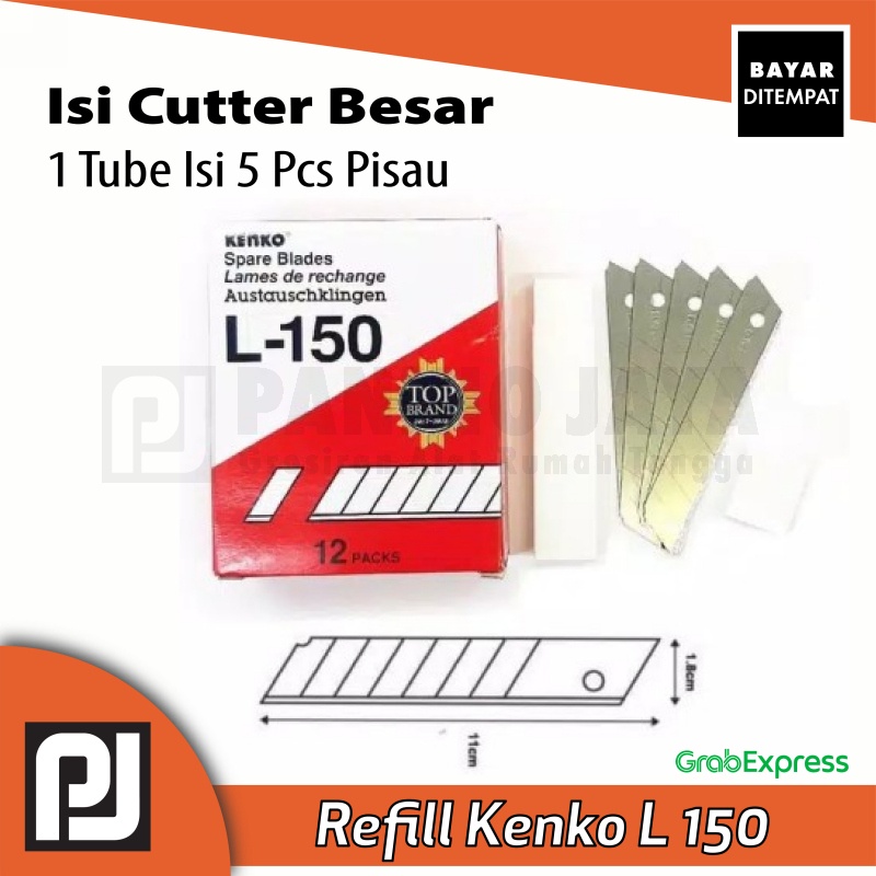 Jual Isi Cutter Besar KENKO L-150 / (KENKO) ISI ULANG / REFILL CUTTER ...