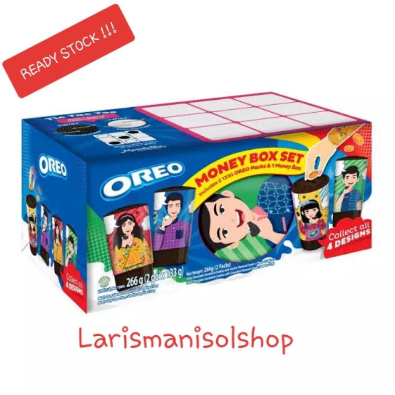 Jual oreo money box set ( isi 2 oreo +1 celengan koin) / oreo / oreo ...