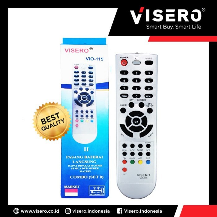 Jual Remot / Remote Multi Receiver Parabola Matrix Visero (VIO-115 ...