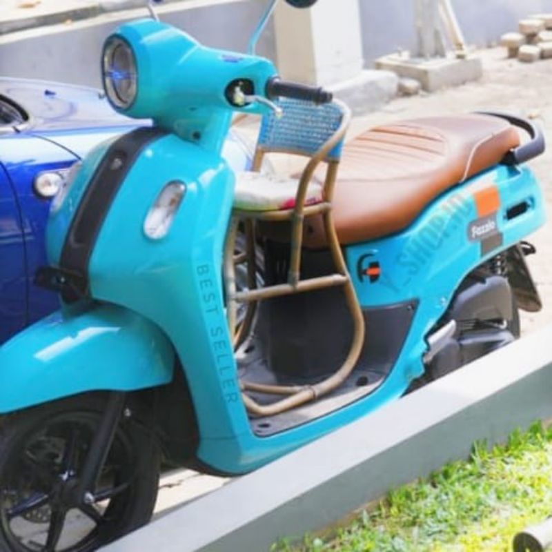 Jual Kulit Jok Anti Licin Motor Fazzio Coklat Silver Custom Variasi ...