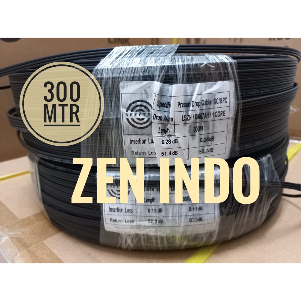 Jual Kabel Fiber Optik Kabel FO 300 meter 300m 1 Core 3 Seling SC UPC ...