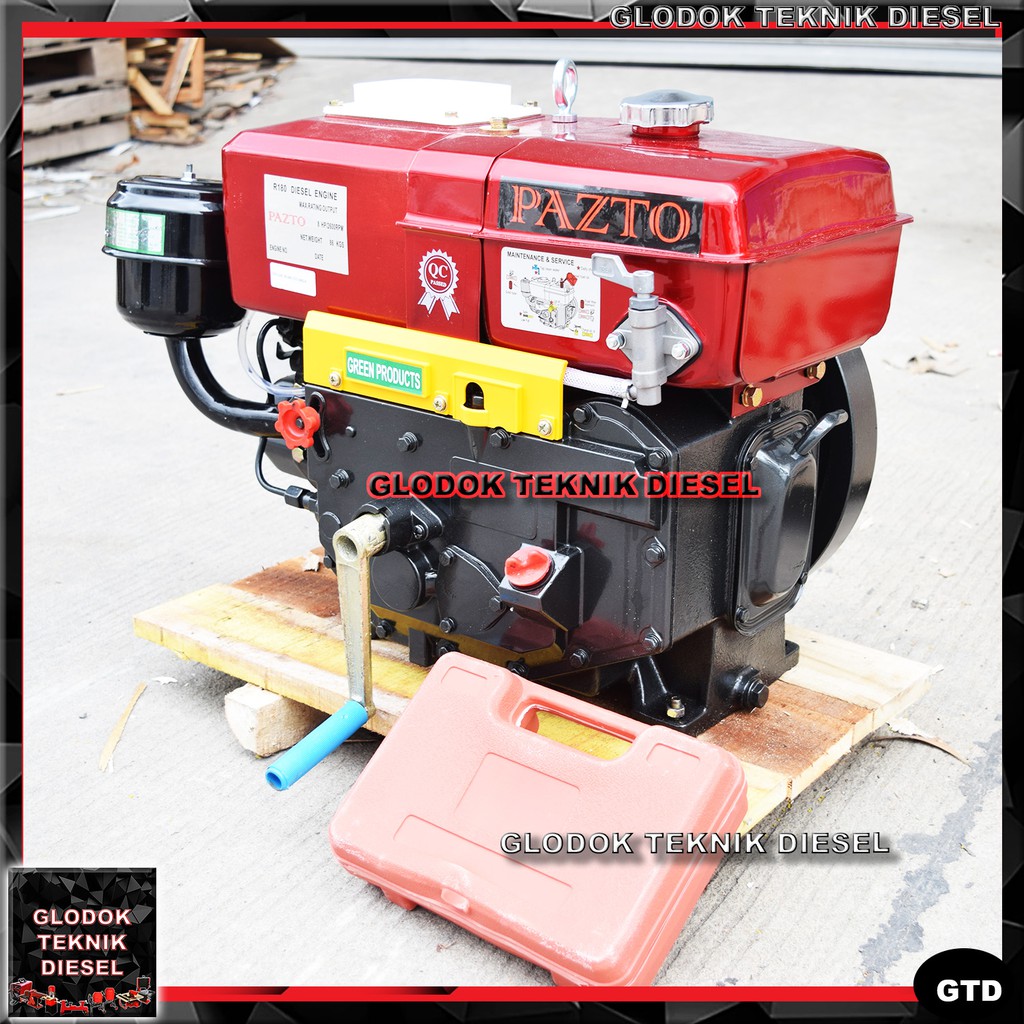 Jual PAZTO MESIN DIESEL 8 PK R 180 8 HP ENGINE DIESEL PENGGERAK MESIN ORIGINAL TERBAIK | Shopee ...