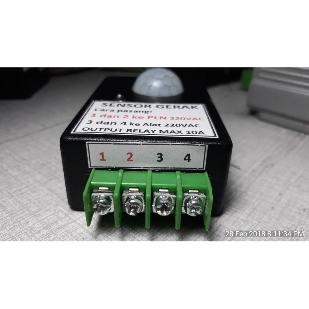 Jual Saklar Sensor Gerak Otomatis AC180Vac-240Vac | Shopee Indonesia