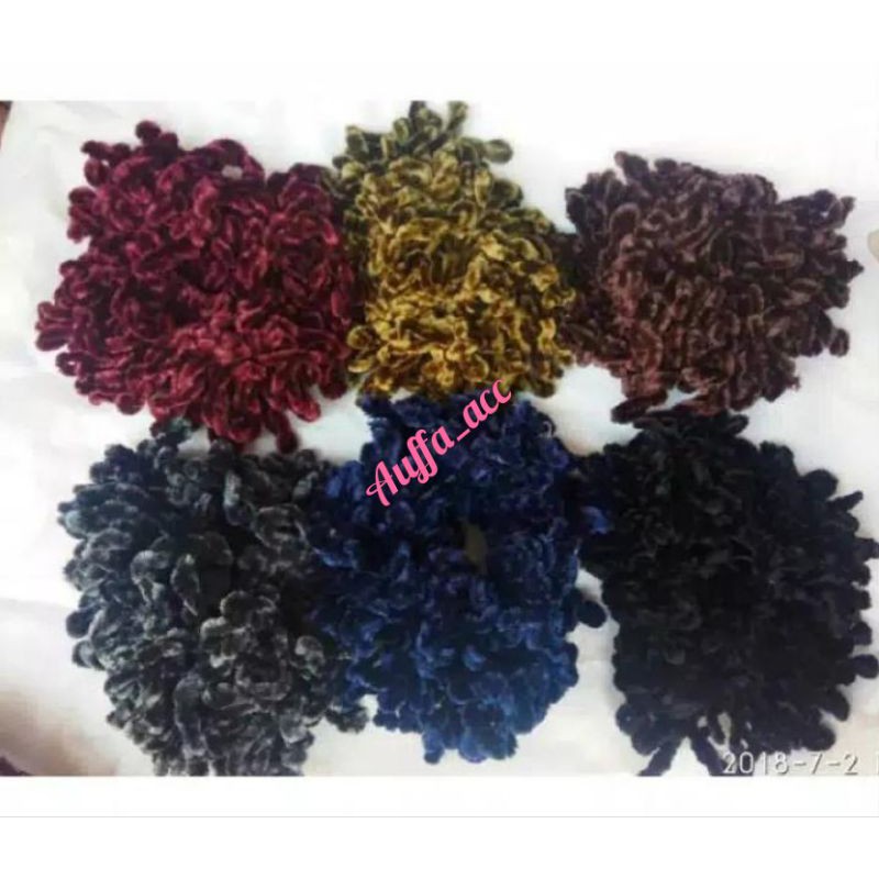 Jual iket rambut ubur ubur besar cepolan hijab | Shopee Indonesia