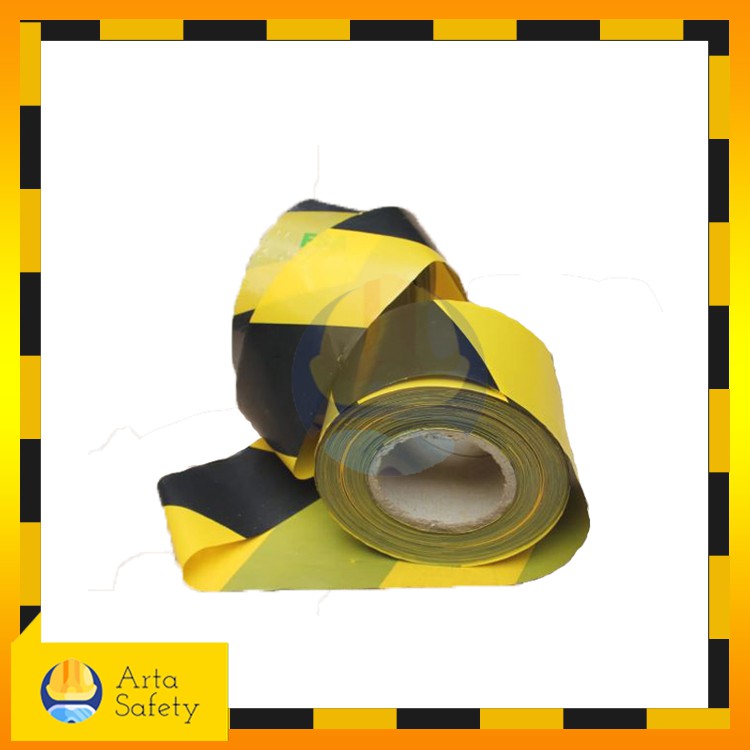 Jual Safety Line/ Garis Pembatas/ Police line Kuning Hitam ( FSA 2"x ...