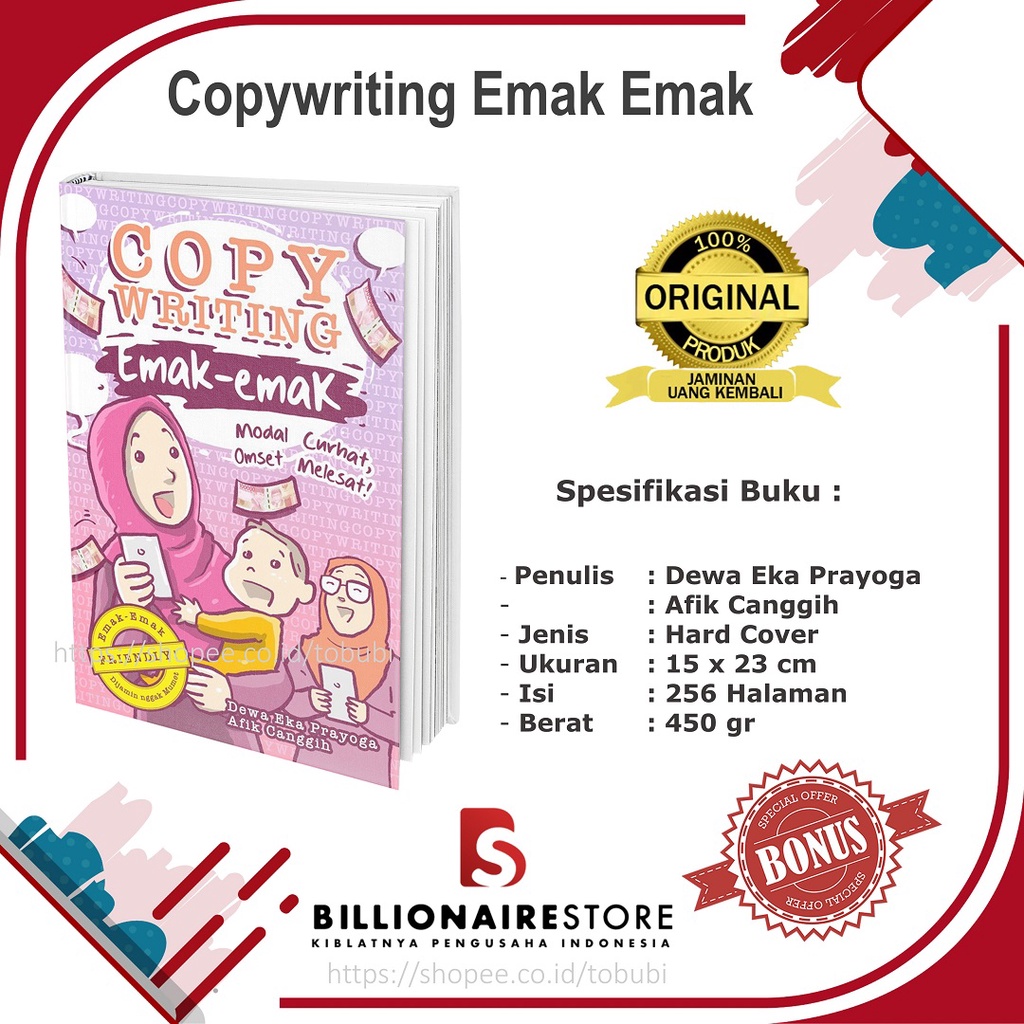Jual Buku Copywriting Emak Emak Shopee Indonesia
