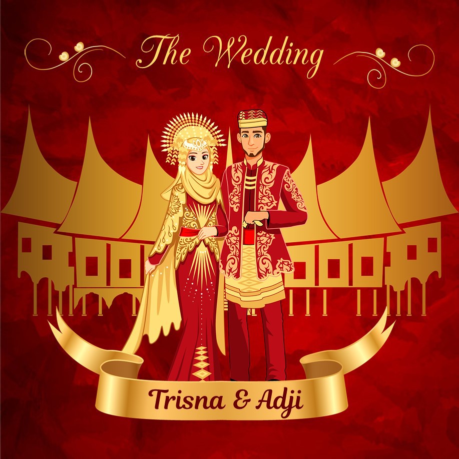 Jual Undangan Digital Pernikahan Video Adat Minang Padang Emas ...
