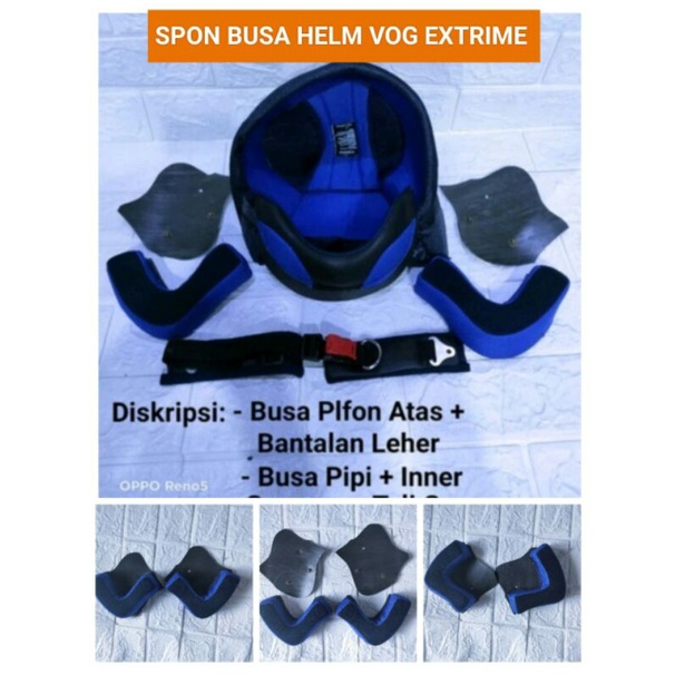 Jual SPON BUSA HELM VOG EXTRIME RAKITAN FULL SETT | Shopee Indonesia
