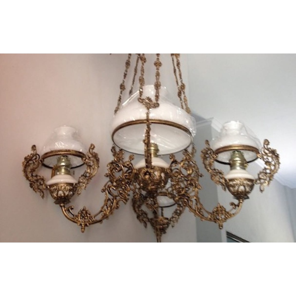 Jual lampu gantung OVJ 3 cabang, lampu hias,lampu betawi, lampu antik ...