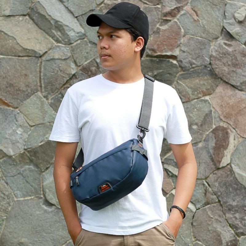 Jual Tas Sling Bag Pria Tas Selempang Anti Air Waist Bag Pria Tas ...
