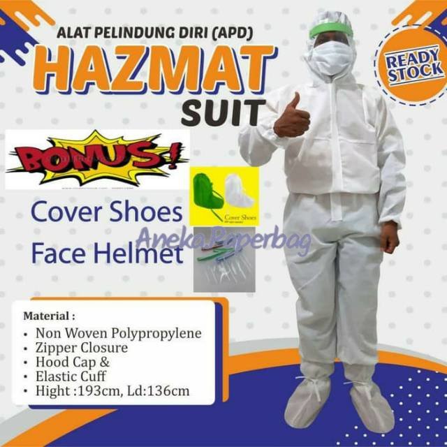 Jual Baju APD / 1 Set APD / Baju APD 1 SET / Cover Shoes / Face Mask ...