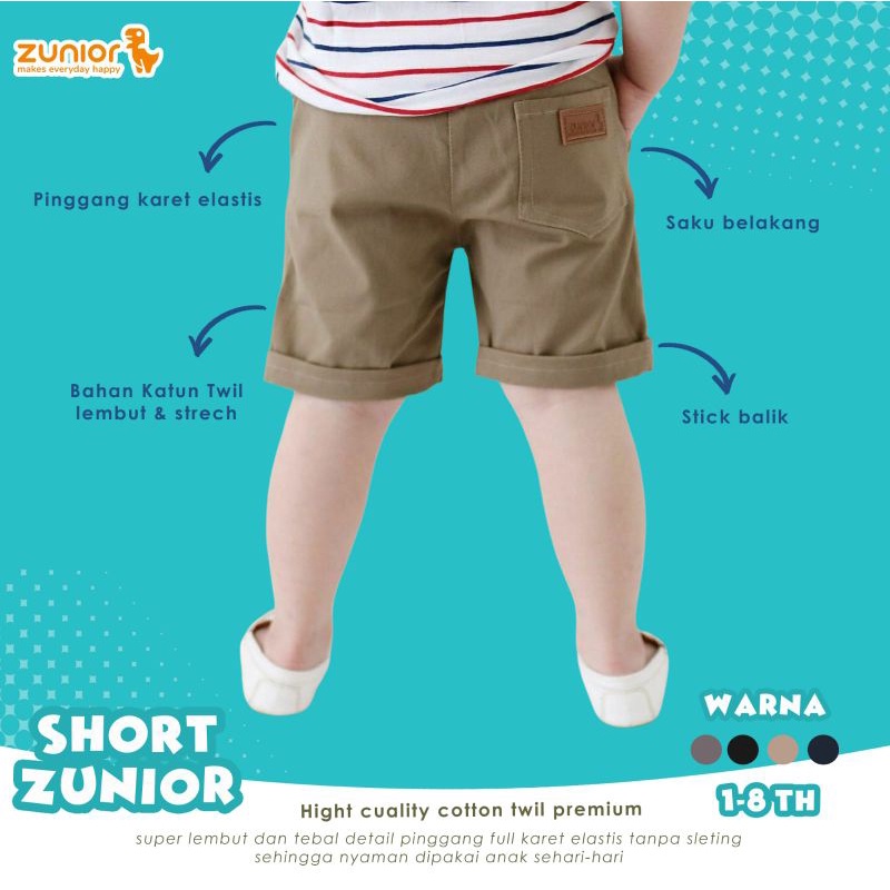Jual Celana Pendek Chino Anak Laki-Laki dan Perempuan Zunior Premium 7 Warna 1-12 Tahun | Shopee ...