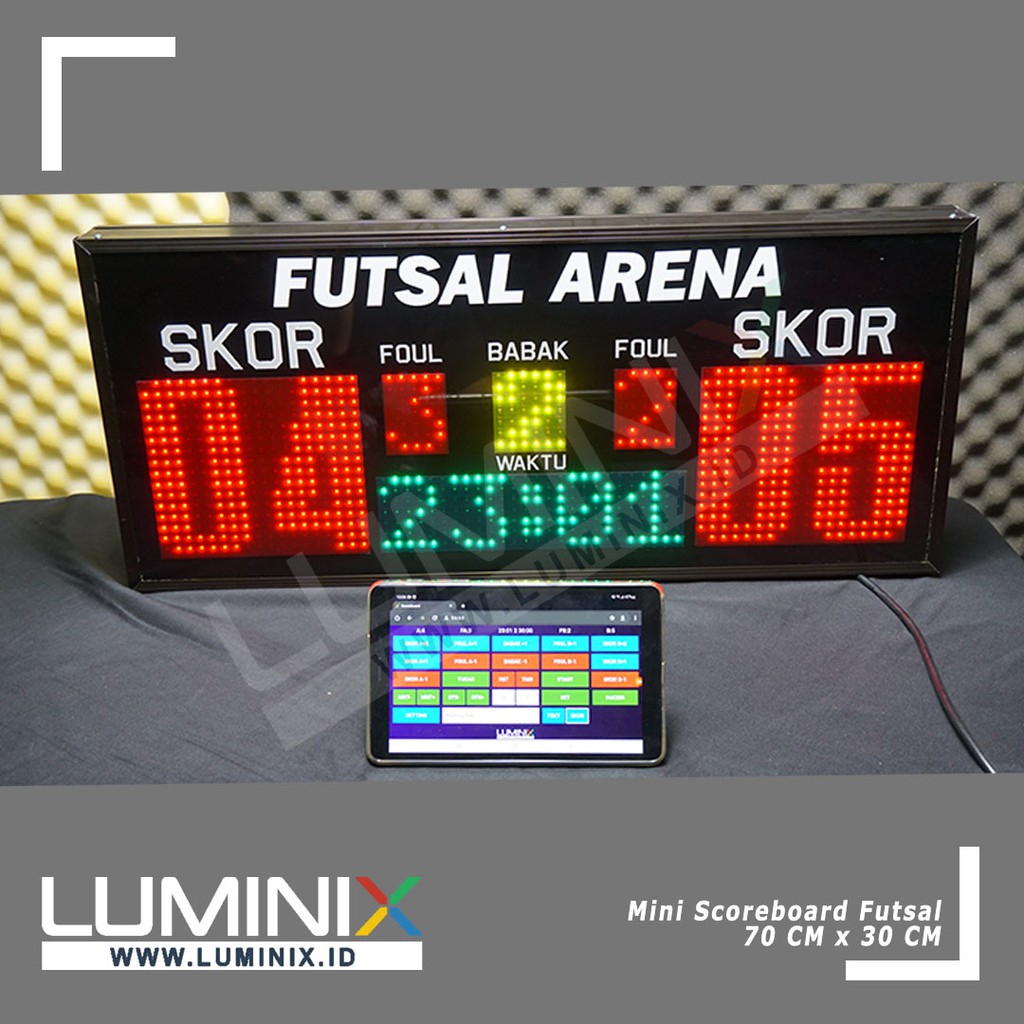 Jual Scoreboard Papan Skor Digital Futsal Badminton 70cm X 30cm WiFi ...