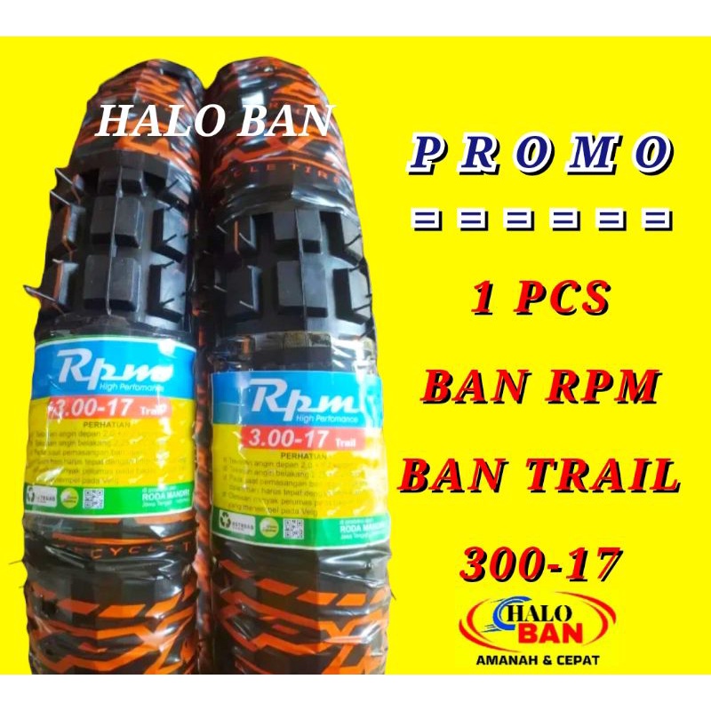 Jual 1 pcs ban montor trail 300-17 ban hinda revo satria supra smash ...