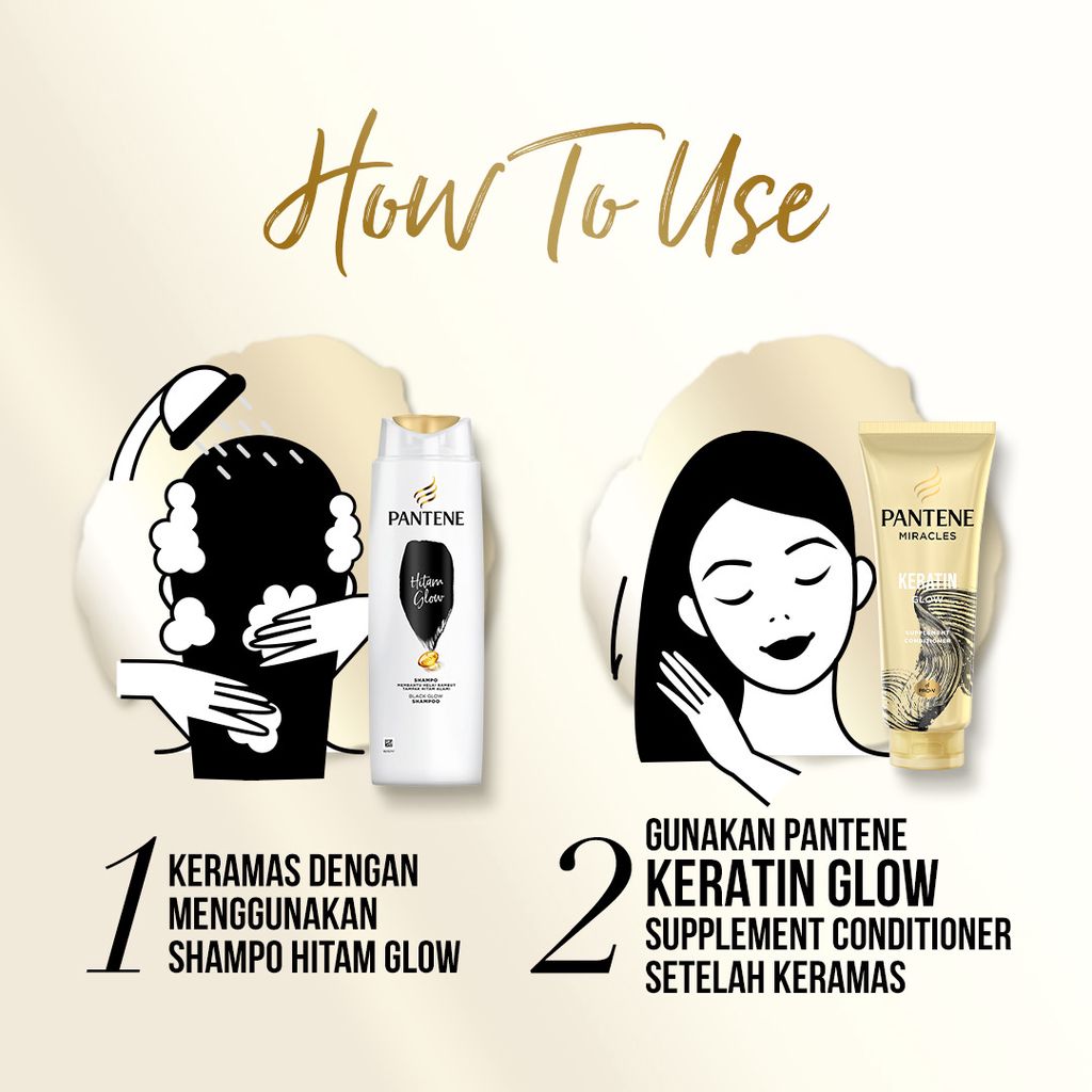 Jual Pantene Hitam Glow Conditioner 290ml | Shopee Indonesia