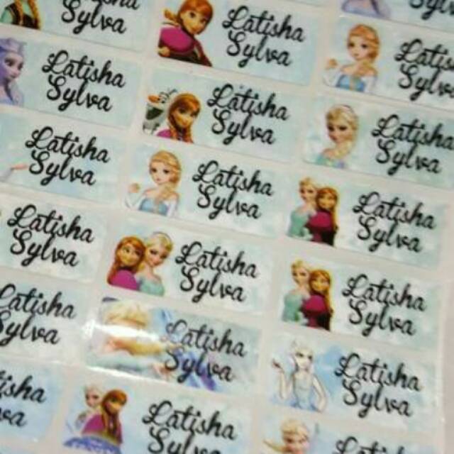 Jual FROZEN LABEL NAMA WATERPROOF | Shopee Indonesia