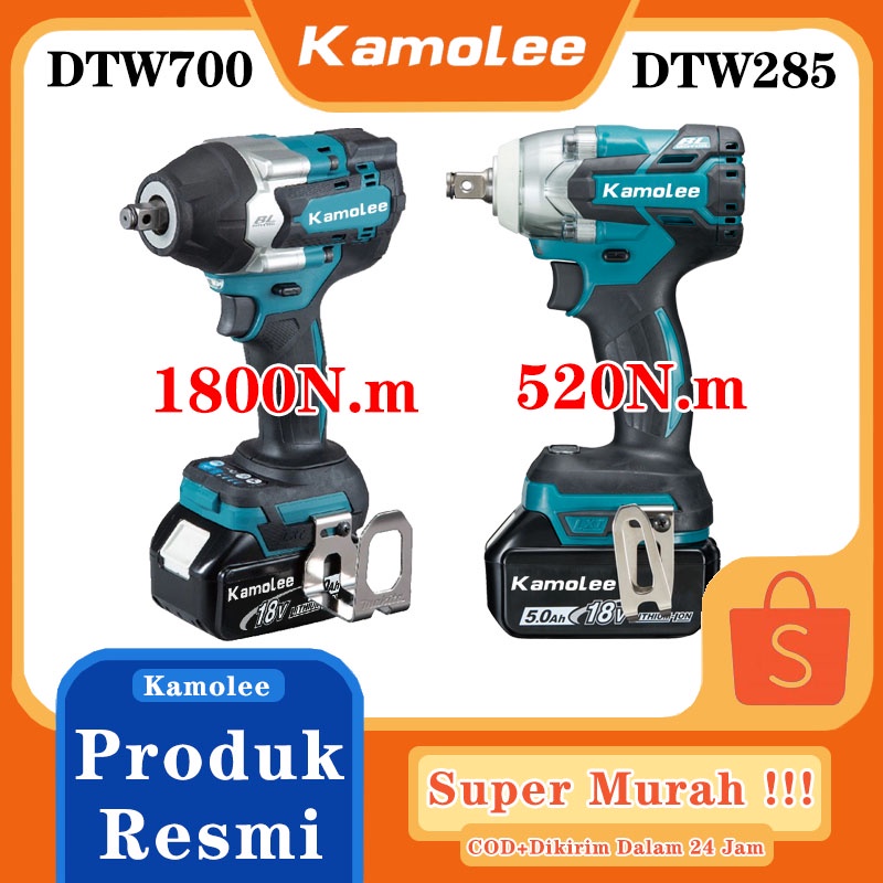 Jual Kamolee DTW285/DTW700 1/2"、1/4" Dual Function 520 N.m/1800N.m ...