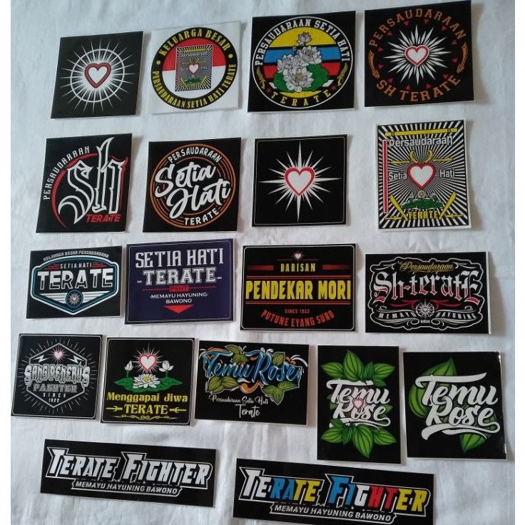 Jual Stiker PSHT anti air murah TERATE (12 BIJI) | Shopee Indonesia